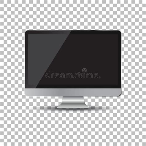Desktop Computer Flat Icon Stock Vector Illustration Of Electronic Equipment