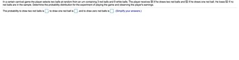 Solved In A Certain Carnival Game The Player Selects Two