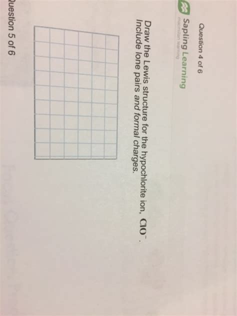 Hypochlorite Lewis Structure