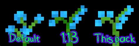 Old Blue Orchid Texture With New Shading Minecraft Texture Pack
