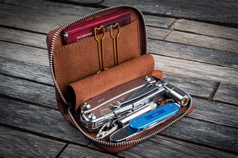 Leather Edc Wallets Minimal Everyday Carrying Essentials Case Galen