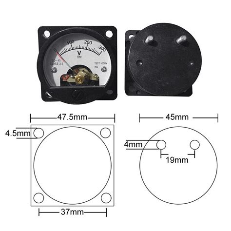 Voltmeter 0 300v Analog Dial Panel Meter Voltage G Grandado