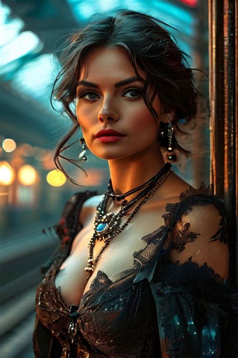 Portrait Of A Beautiful Sexy Lois Lane At The Railway Statio By Medlinyelle Playground