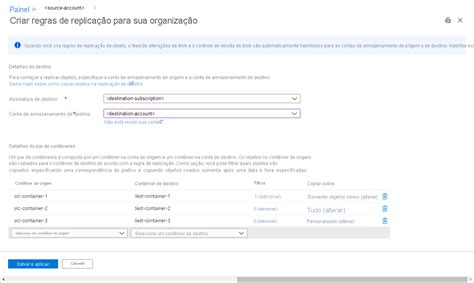 Configurar A Replicação De Objeto Azure Storage Microsoft Learn