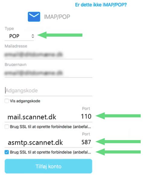 Apple Macos Microsoft Outlook 2016 Opsætning Af Pop3 Scannet