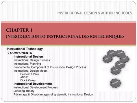 Ppt Instructional Design And Authoring Tools Powerpoint Presentation Id 9383480