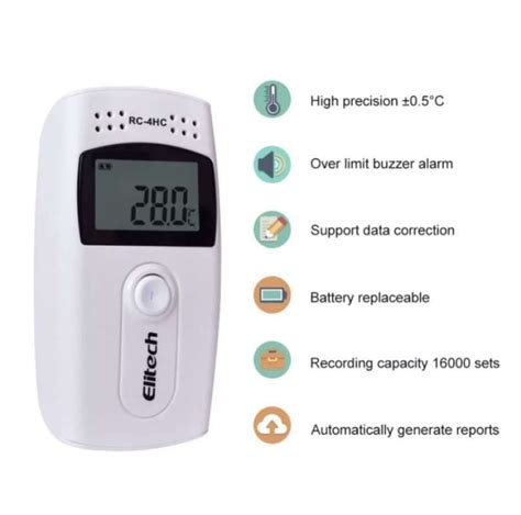 Promo Elitech Rc 4hc Usb Temperature Humidity Data Logger Recoder Warehouse Diskon 23 Di Seller