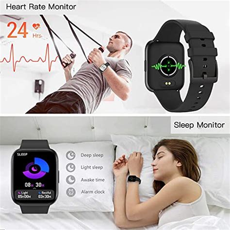 Smart Watch Activity Tracker With Pedometer Smartwatch Compatible Ios Android Black2 Pricepulse