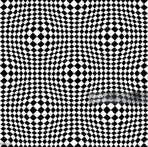 구형 볼륨 흑백 기하학적 추상 배경 체스 보드 3d 효과 Op 아트의 착시와 체크 무음 패턴 0명에 대한 스톡 벡터 아트 및 기타 이미지 Istock