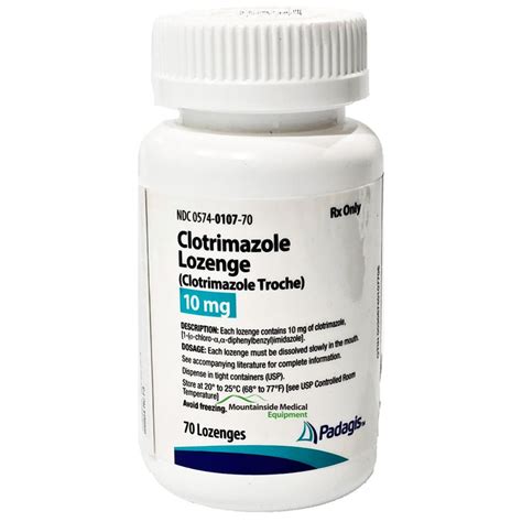 Clotrimazole Lozenges 10 Mg By Padagis — Mountainside