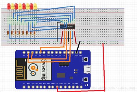 【零知esp8266教程】快速入门14 三个io控制8个led灯 Csdn博客