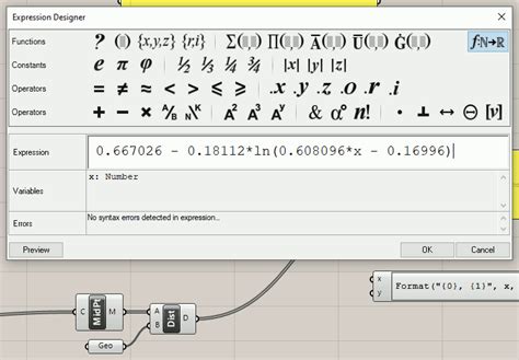 Log Function Syntax Help Grasshopper McNeel Forum