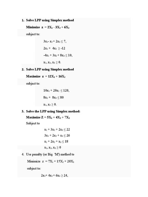 big m industrial method solved problem pdf systems analysis