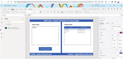 creating and using a custom connector in canvas app power platform