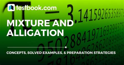Mixture And Alligation Graphical Solution Tips And Tricks