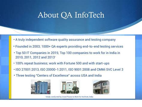 Ppt Qa Infotech Overview Powerpoint Presentation Free Download Id 7357056