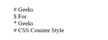 How To Use Counter Style Rule To Customize List Item Using CSS GeeksforGeeks
