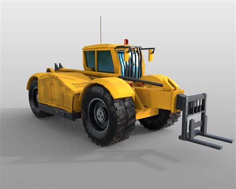 Turbocg Telehandler 3d Model