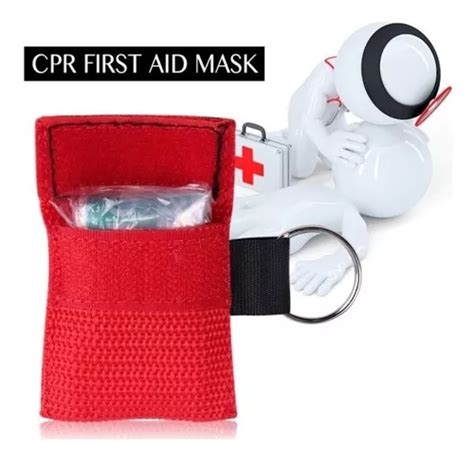 Llavero Mascarilla Rcp Life Key Pack 33 Pzs Paramedico Rojo Envío Gratis