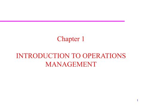 Intro To Operations Management 14 E Ppt Business Business And Finance