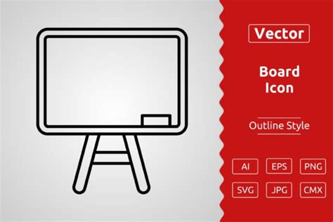 Vector Board Outline Icon Graphic By Muhammad Atiq · Creative Fabrica