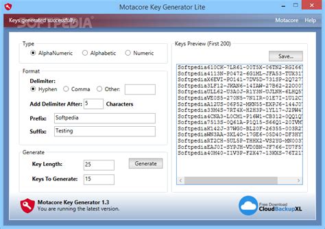 Motacore Key Generator Lite Download Free Windows 1 3 Softpedia