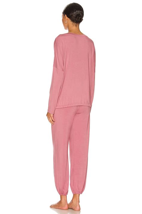 Eberjey Gisele The Slouchy Set In Acai And Ivory Revolve