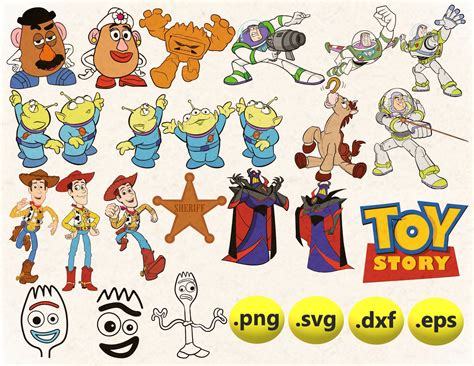 Toy Story Svg Bundle Toy Story Svg Png Toy Story Clipart Woody Svg