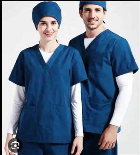 Doctor Scrup V Neck Men Women Complete Uniform Set Trouser Shirt Cap Mask Darazpk