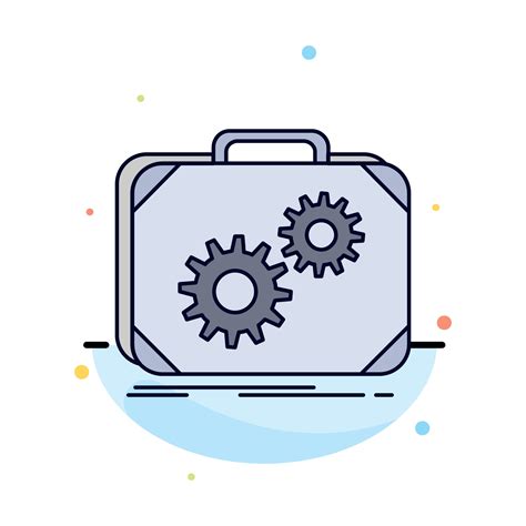 Briefcase Case Production Progress Work Flat Color Icon Vector 14806244 Vector Art At Vecteezy