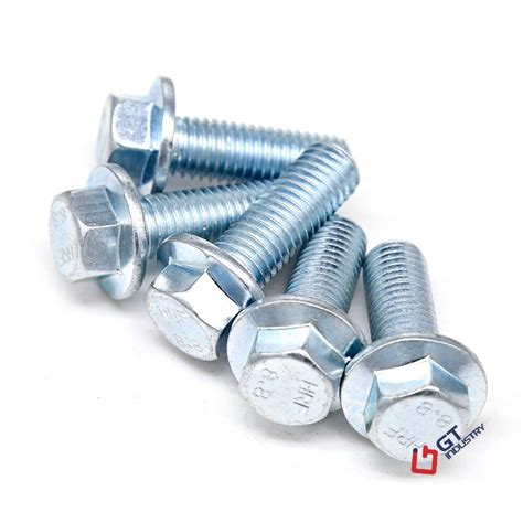 Hexagon Flange Bolts M512 Full Thread Din 6921 Galvanized 88 Iso