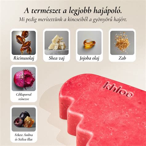 Hajregeneráló Szilárd Sampon Ricinusolajjal Khloé
