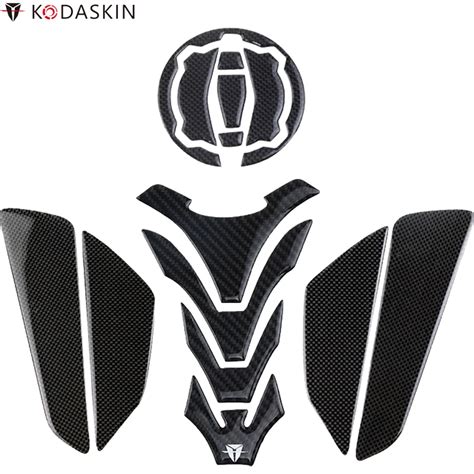 Kodaskin 오토바이 리얼 카본 탱크 패드 스티커 데칼 그리퍼 스톰프 그립 가와사키 Z900 Z650 닌자 650