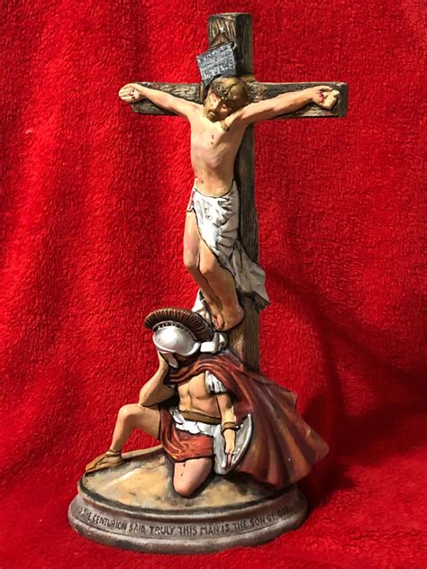 Kimple Molds Large Crucifix Dry Brushed Using Mayco Softee Stains By Jmdceramicsart