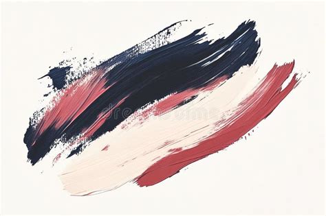 Flat Brush Strokes On White Background For Artistic Design Stock Illustration Illustration Of