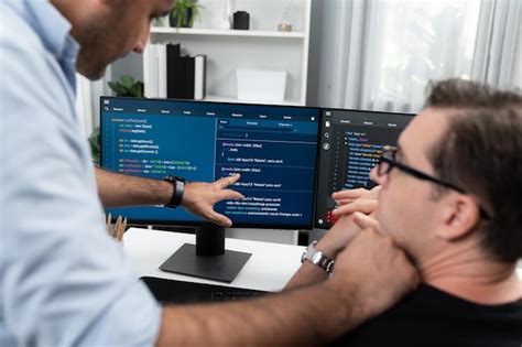 Premium Photo It Developers Creating Online Software Development