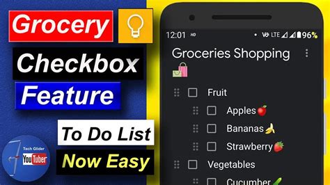 How To Use Grocery List Checkbox Feature In Google Keep Use Tick Box In Mobile Phone Android App