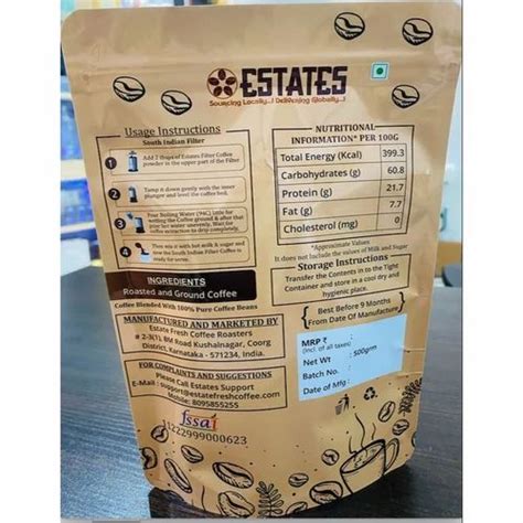 500g Estate Classic Filter Coffee Powder At ₹ 350packet Kodagu Kushalnagar Id 2852171473230