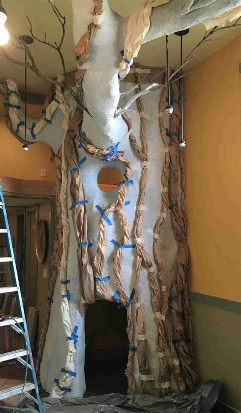 How To Make A Paper Mache Tree Sculpture 12 Paper Mache Jungle Tree