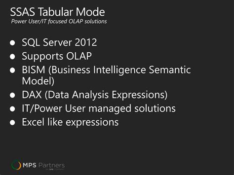 Ppt Bi Semantic Model Ssas Tabular Mode Powerpoint Presentation Free