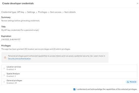 Update To Api Key Credentials Documentation Esri Developer