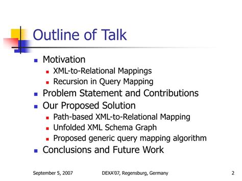 Ppt Xml To Sql Query Mapping In The Presence Of Multi Valued Schema