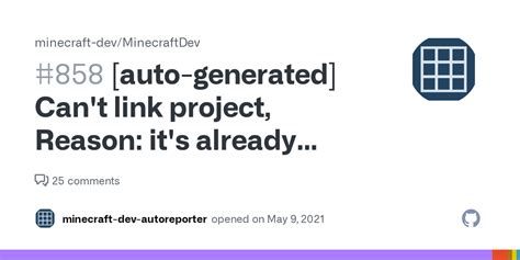 Auto Generated Can T Link Project Reason It S Already Linked To The Ide Project Issue