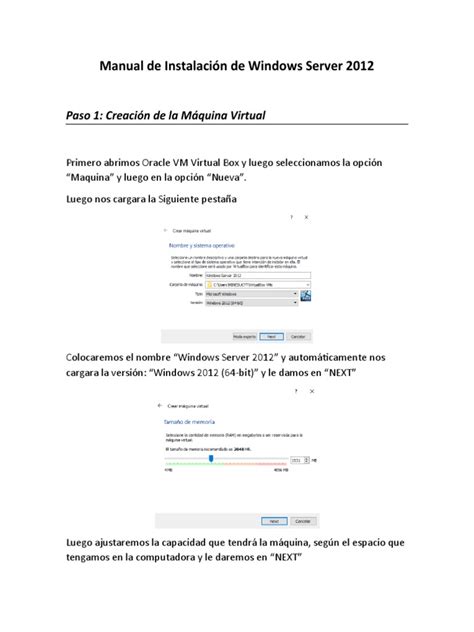 manual de instalación de windows server 2012 pdf tecnología de