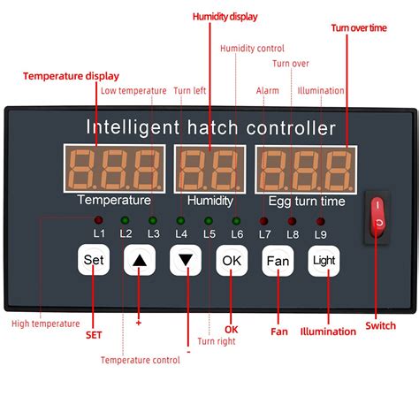 Xm 16 Egg Incubator Controller Intelligent Digital Temperature Humidity Automatic Incubator