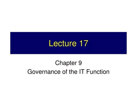 PPT Lecture 17 PowerPoint Presentation Free Download ID 1652754