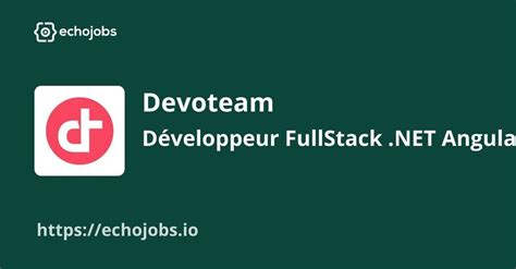 Hiring Développeur Fullstack Net Angular Devoteam Maroc Nearshore