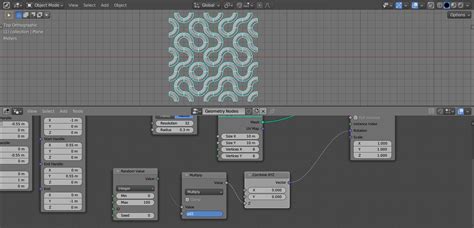 Blender Geometry Nodes Based Maze Pattern