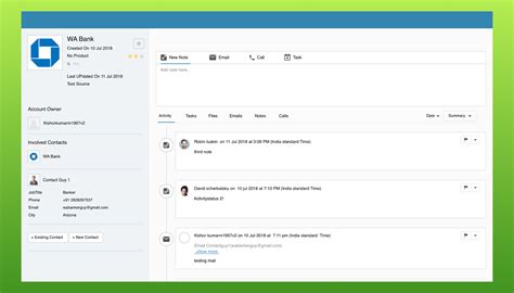 Crm Application Ui Behance