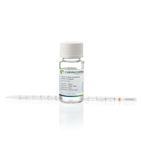 Insulin Human Recombinant Solution 5 Mgml